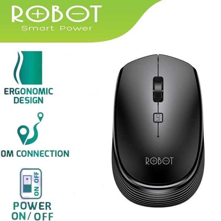 Jual Harga TERMURAAH Mouse Wireless ROBOT M25 24G 16DPI Receiver USB ...