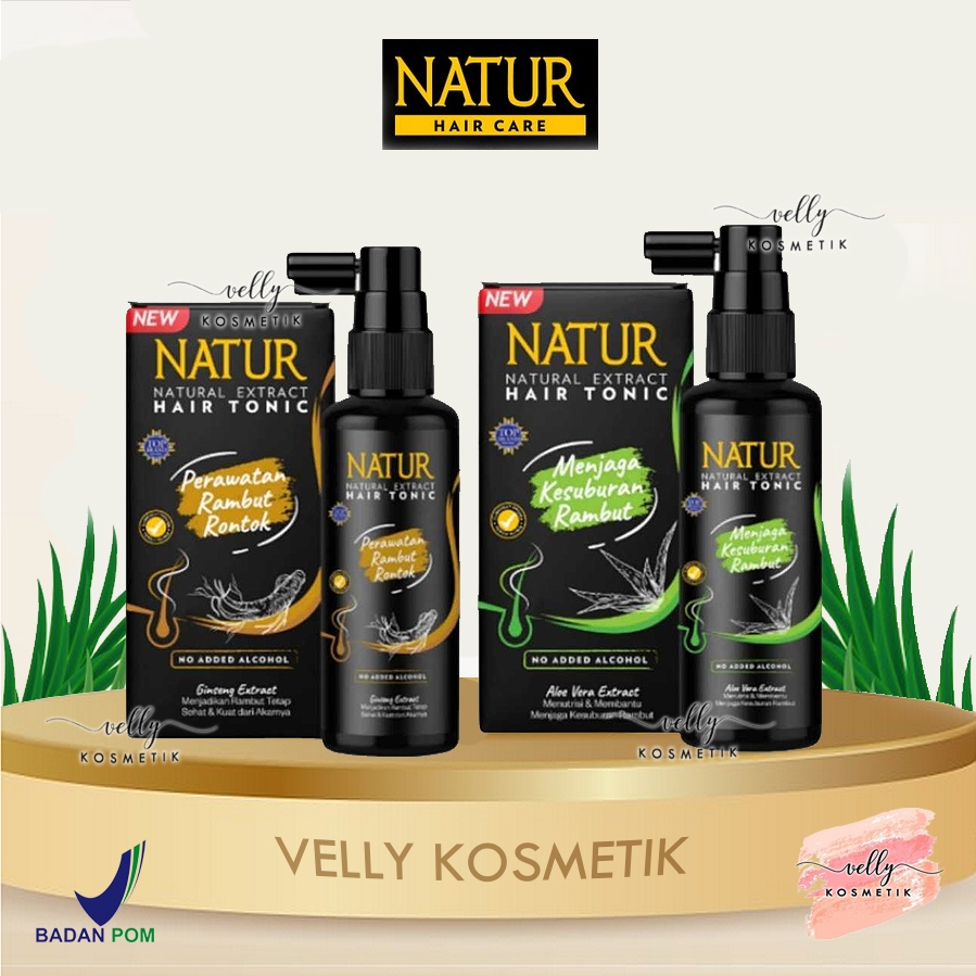 Jual Natur Hair Tonic Ginseng | Aloe Vera 90ml Perawatan Rambut Rontok ...