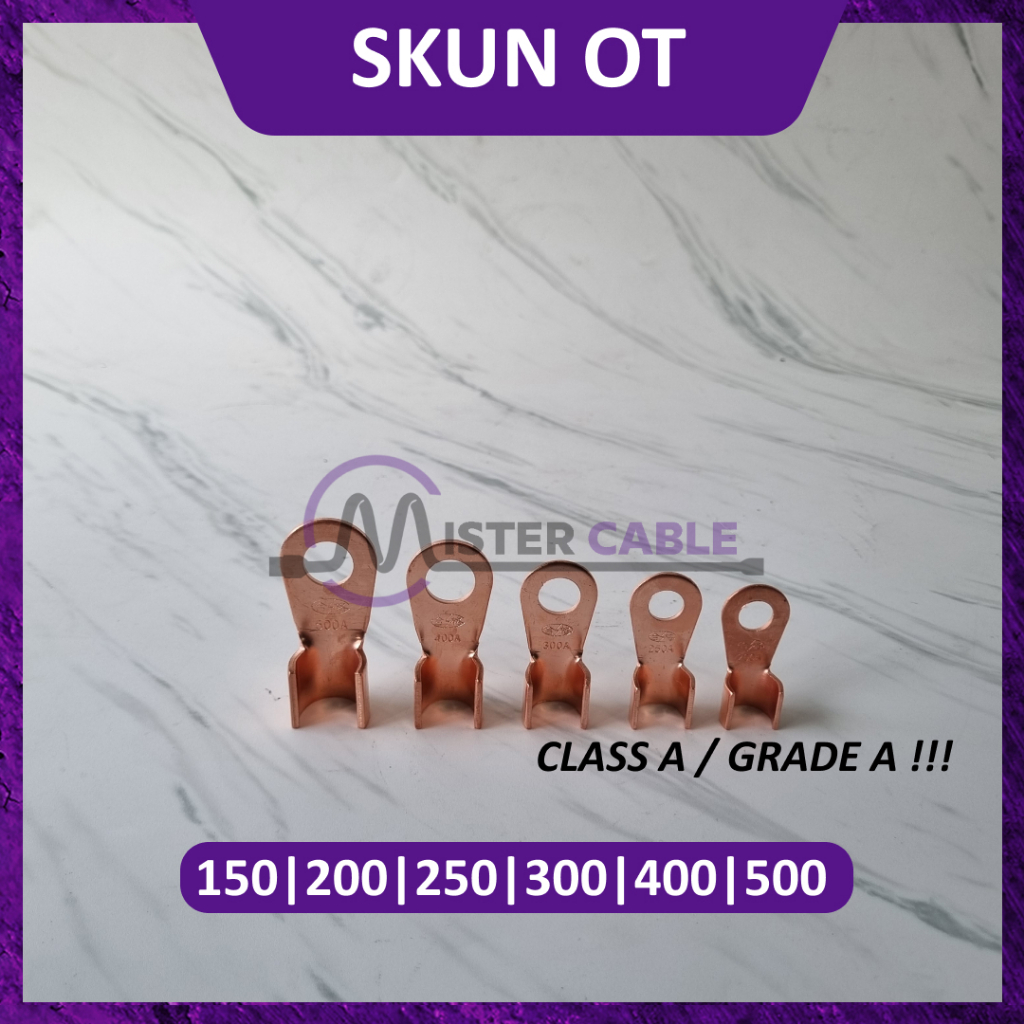 Jual Skun OT 150 200 300 400 500 A CU Scun Penghubung Terbuka Belah Kabel Tembaga Hidung Cable ...