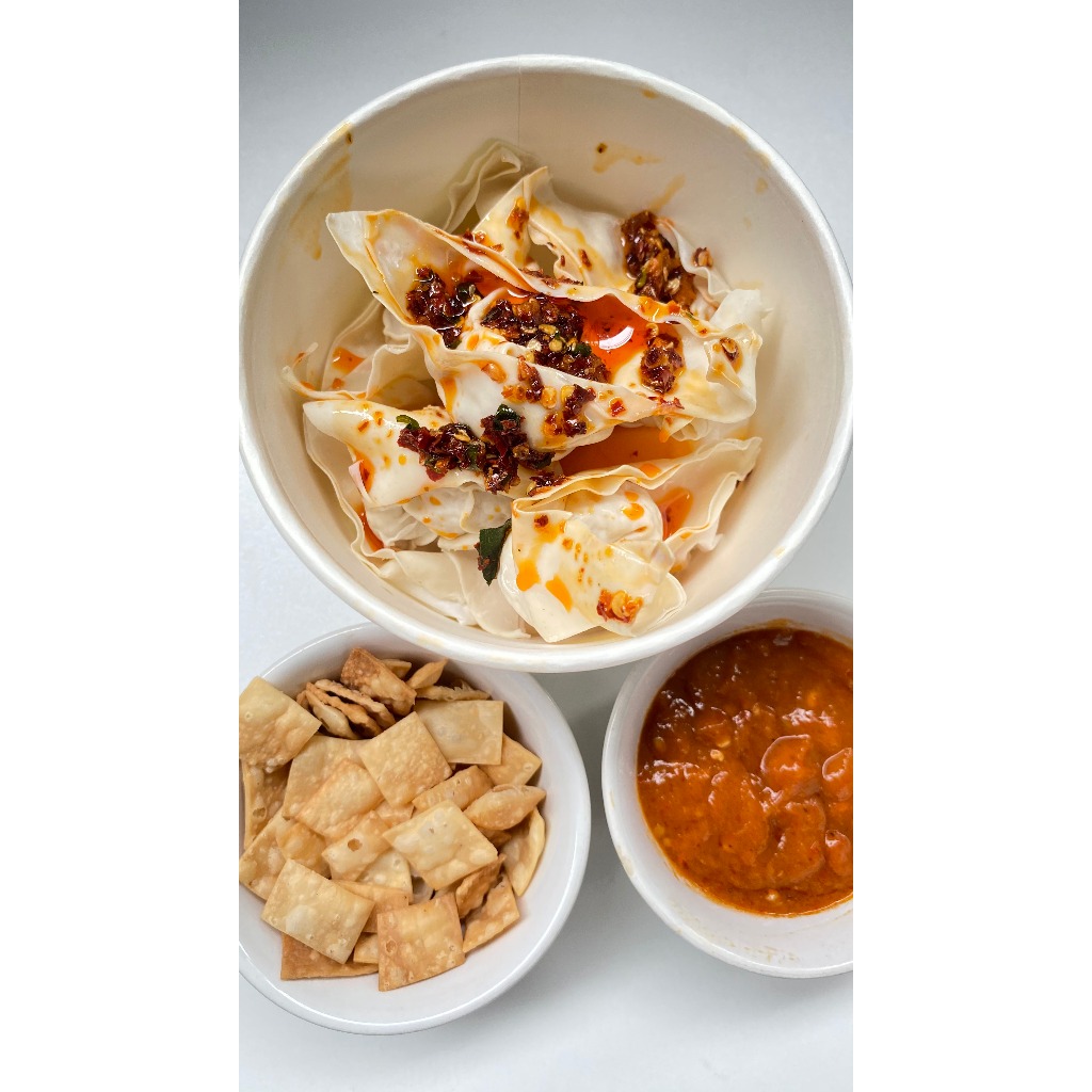 Jual Pangsit Chili Oil | Pangsit Rebus Pedas | Pangsit Ayam Kuah Pedas ...