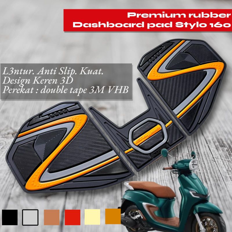 Jual karpet honda stylo karpet pijakan kaki new honda stylo 160 original produk Motopad27 ...
