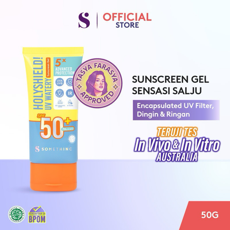 Jual [FREE GIFT] SOMETHINC Holyshield! UV Watery Sunscreen Gel SPF 50 ...