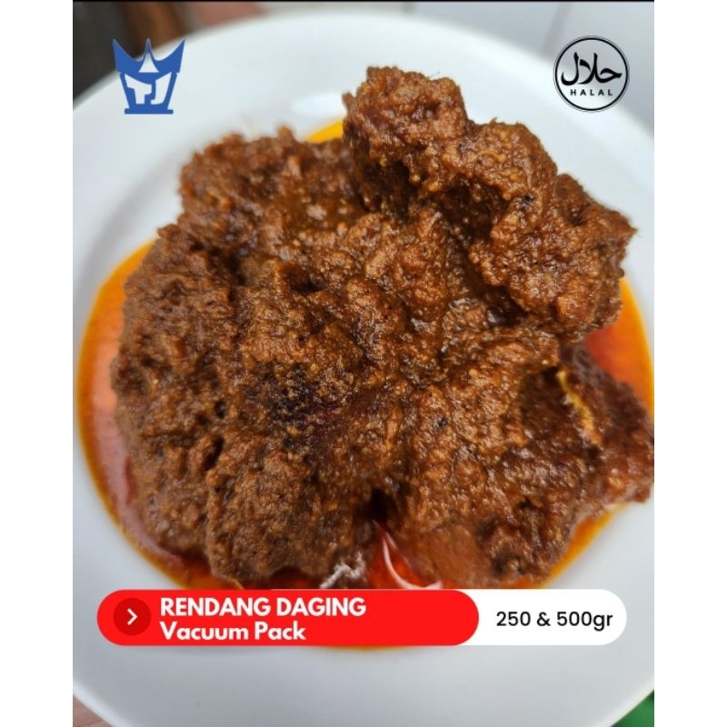 Jual Rendang daging sapi asli Padang Pariaman RM.Takana juo ukuran 250 - 500 gram | Shopee Indonesia