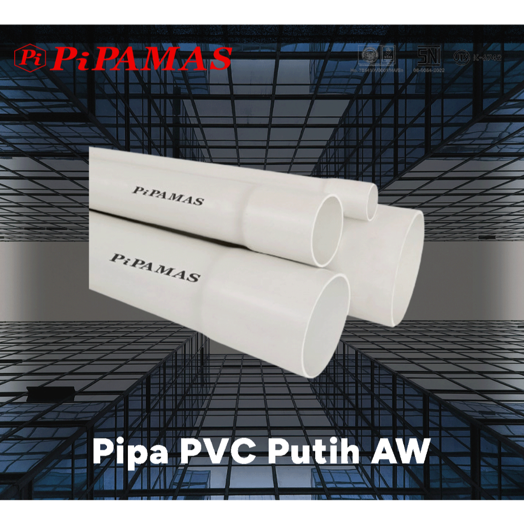 Jual Pipa PVC Putih AW 12 inch Pipamas Putih uPVC | Shopee Indonesia