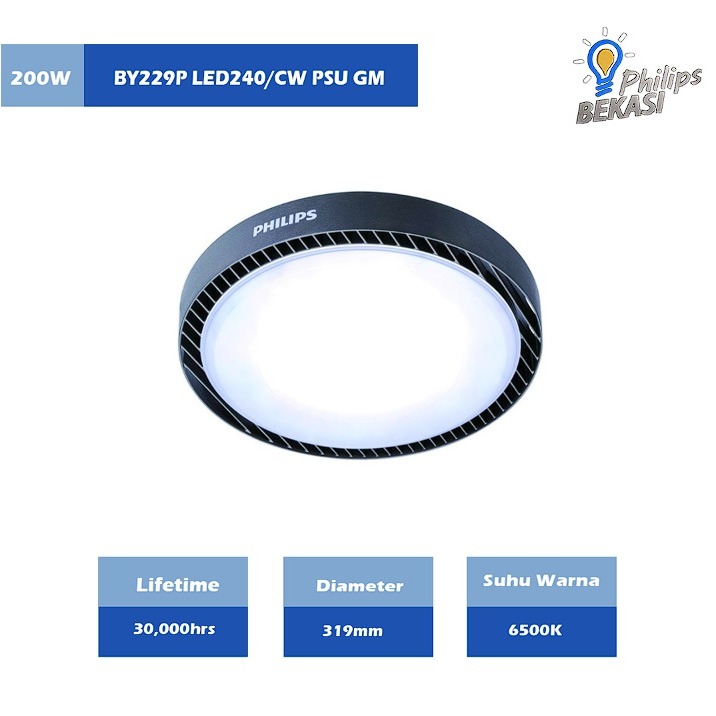 Jual Lampu Philips SmartBright Highbay BY229P LED240CW PSU GM | Shopee ...