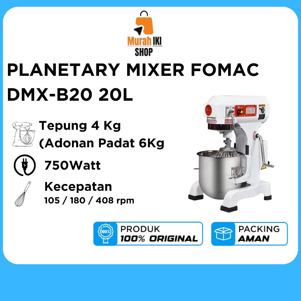 Jual PLANETARY MIXER FOMAC DMX-B20 20L | Shopee Indonesia