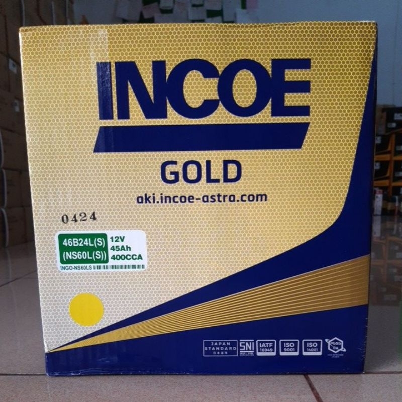 Jual Aki / Accu Mobil Yaris, Sienta, New Vios INCOE GOLD NS60LS Aki ...