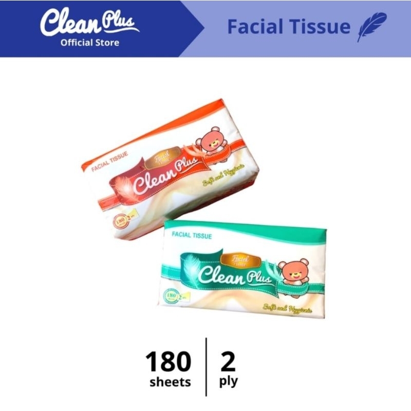 Jual CLEAN PLUS - Facial Tissue Wajah Softpack / Facial Tissue 180 ...