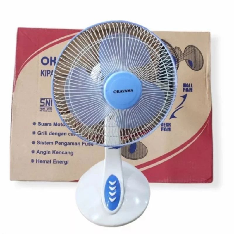 Jual Kipas Angin Meja Okayama 12 inch 2in1. Kipas Angin Carslan Stand ...