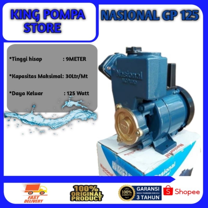 Jual Pompa air Nasional GP-125 pompa air listrik pompa air sumur ...