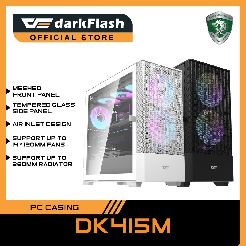 Jual darkFlash DK415M M-ATX PC Casing [WITH 2 FAN ARGB] - Gatotkaca ...