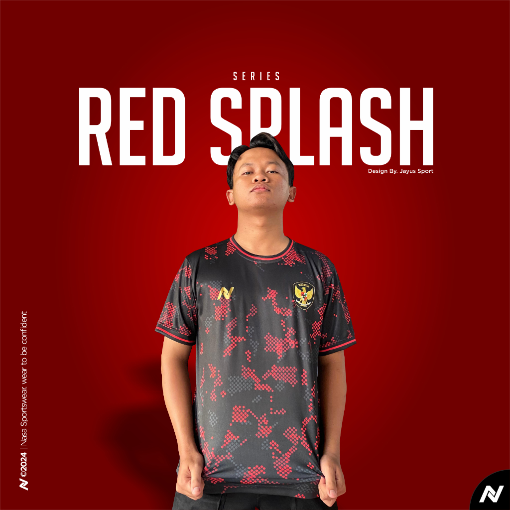 Jual RED SPLASH | JERSEY TIMNAS INDONESIA | Nasa Sportswear // By ...