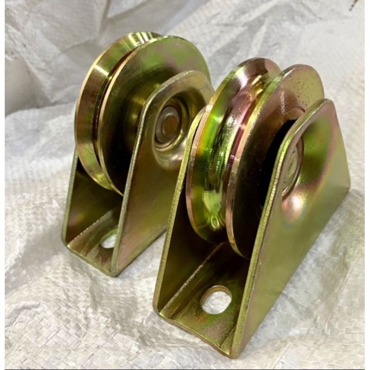 Jual Roda Pintu Pagar Besi Roda Pagar Model U & V Roda Besi Pagar Roda ...