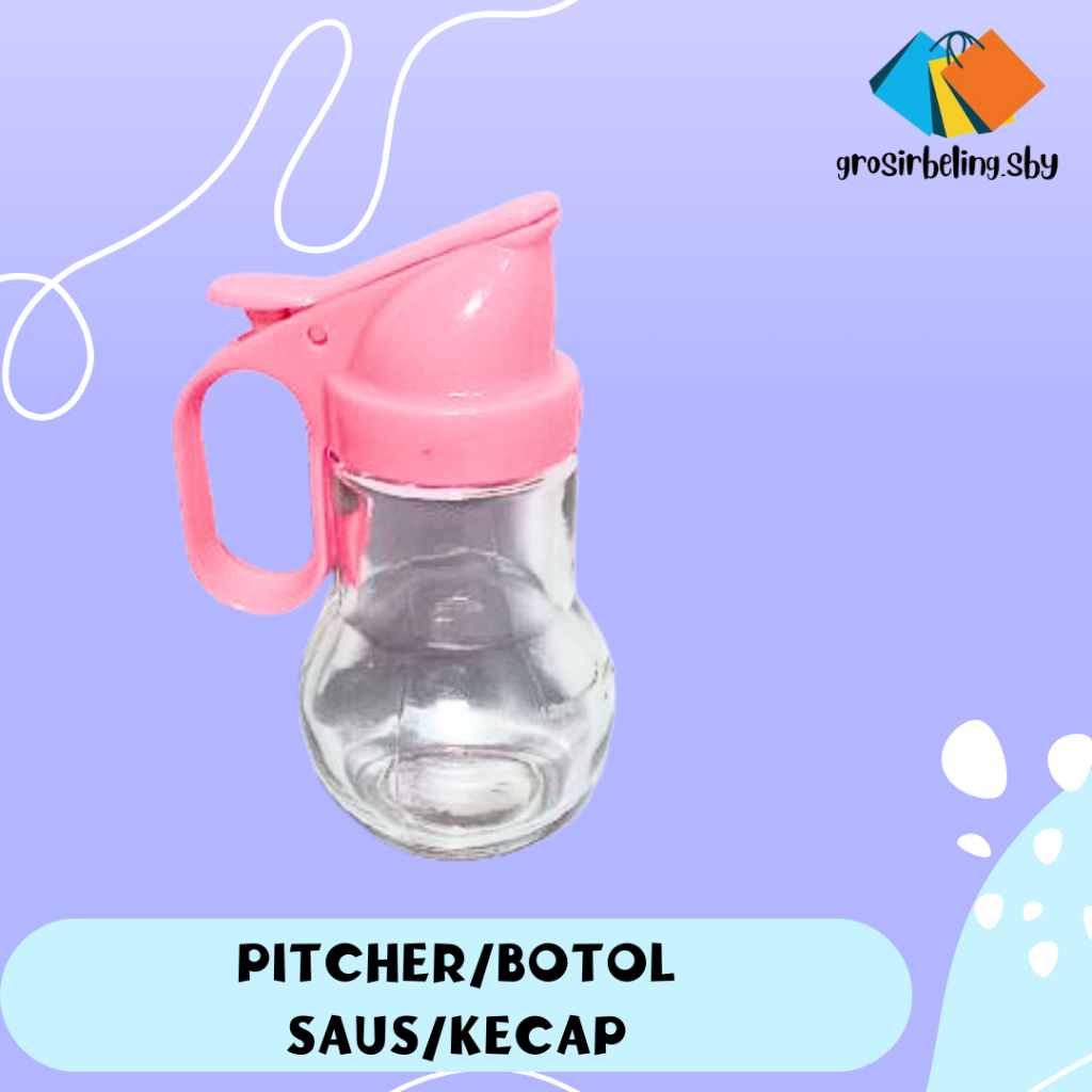 Jual Pitcher Kecil Botol Kaca Beling Tempat Saus Kecap | Shopee Indonesia