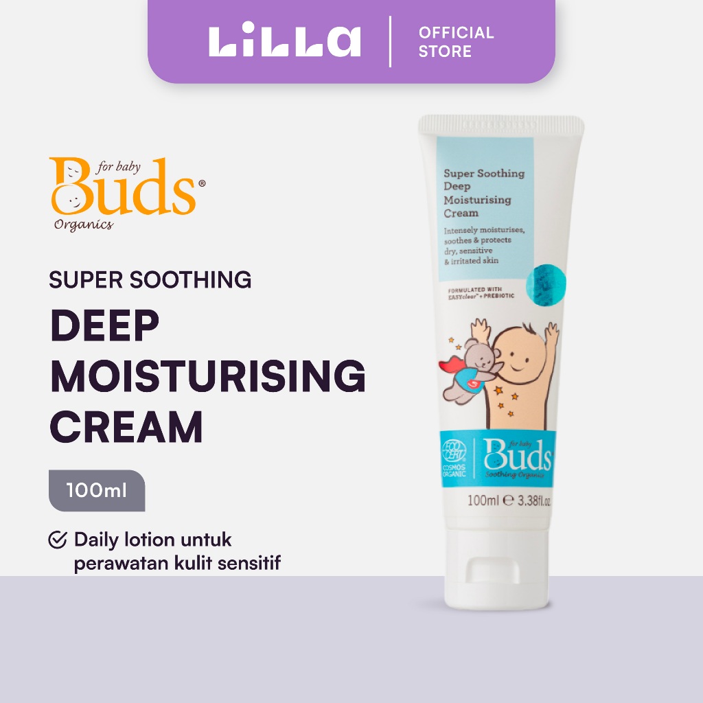 Jual BUDS ORGANICS - Super Soothing Deep Moisturising Cream - Size 100 ...