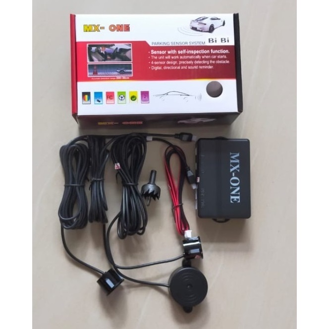 Jual SENSOR PARKIR MOBIL 2 TITIK UNIVERSAL SENSOR MUNDUR MOBIL HITAM ...