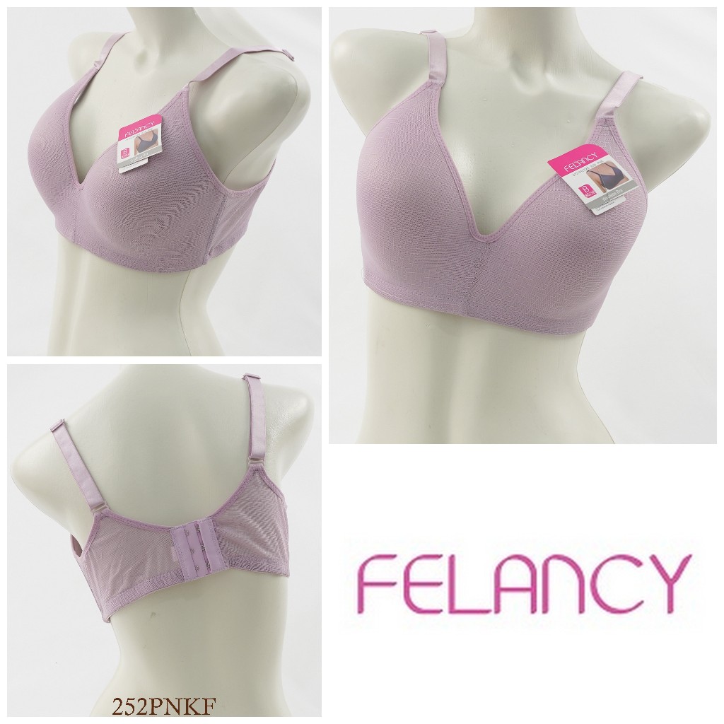 Jual Bra Wanita Full Cup Tanpa Size 34B Kawat Busa Tipis FELANCY Polos Halus Pakaian Dalam ...