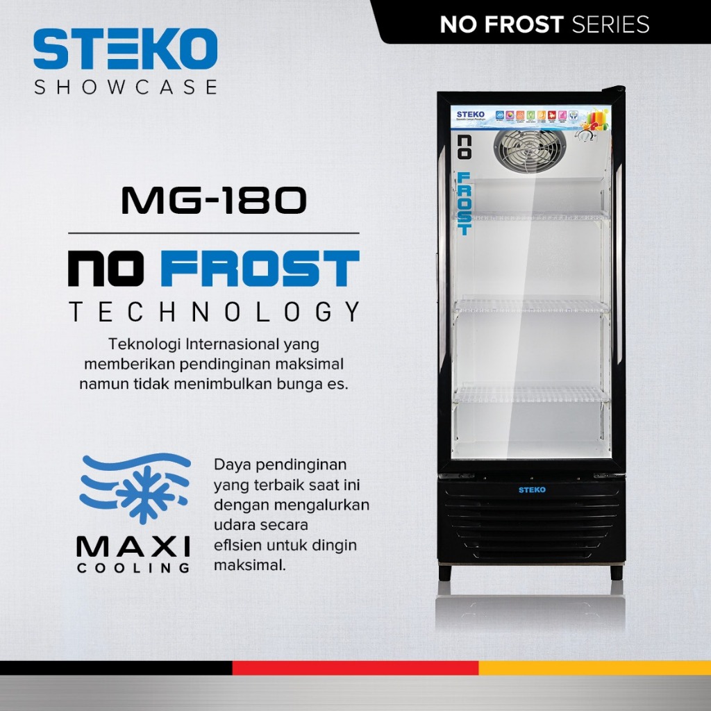 Jual Showcase Steko MG 180 | MG 200 | MG 220 | MG300 No Frost 180/200 ...