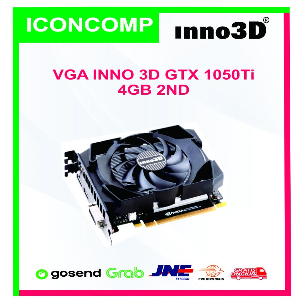 Jual VGA INNO 3D GTX 1050TI 4GB 2ND | Shopee Indonesia