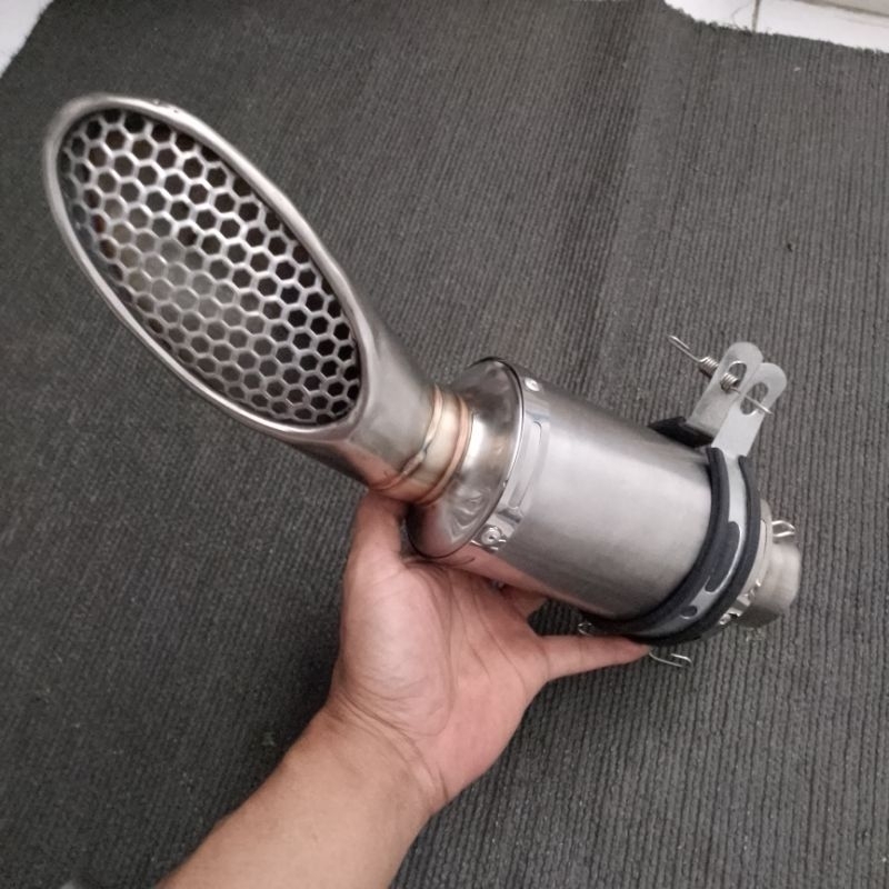 Jual Knalpot silencer model Sakura / Tabung saja / Inlet 50 mm | Shopee ...