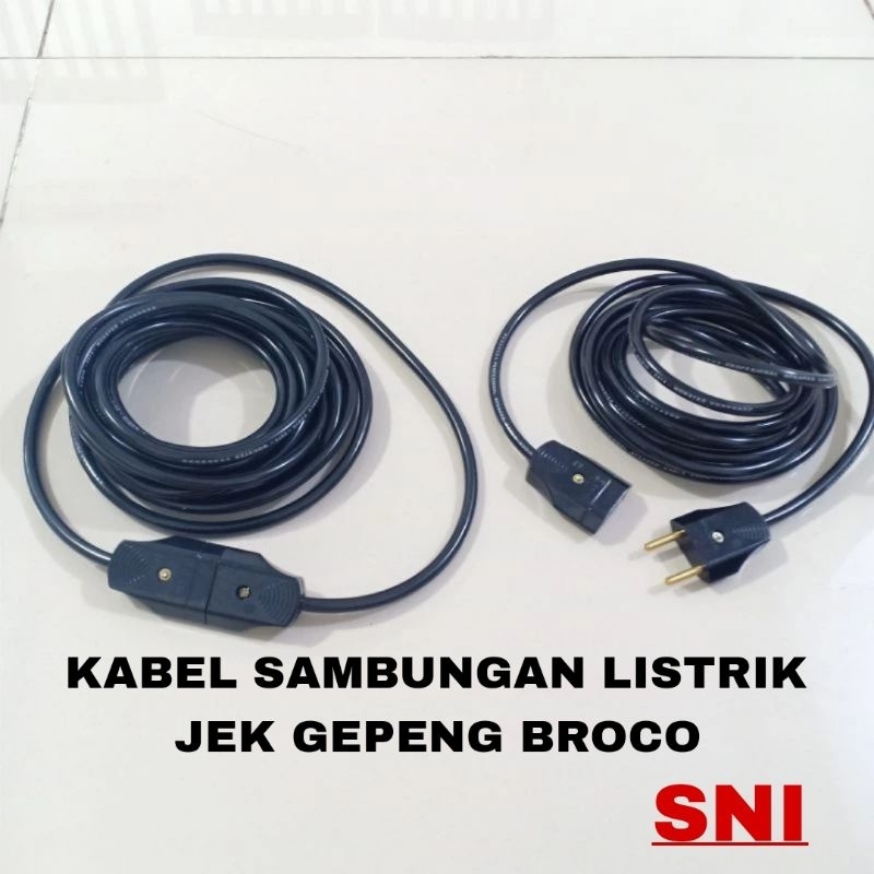 Jual KABEL SAMBUNGAN LISTRIK JEK GEPENG BROCO | Shopee Indonesia