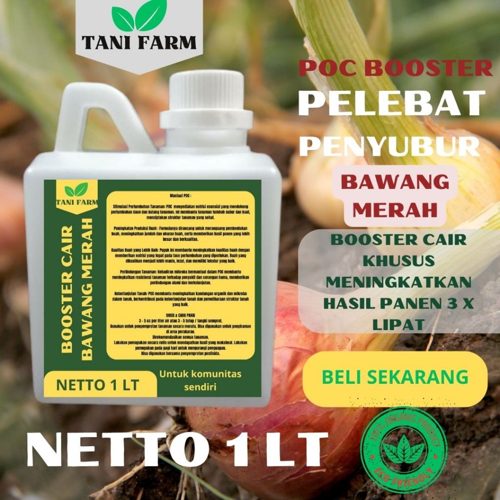 Jual Pupuk Booster BAWANG MERAH Pupuk Cair BAWANG MERAH Pupuk Semprot Untuk Tanaman dan BAWANG ...