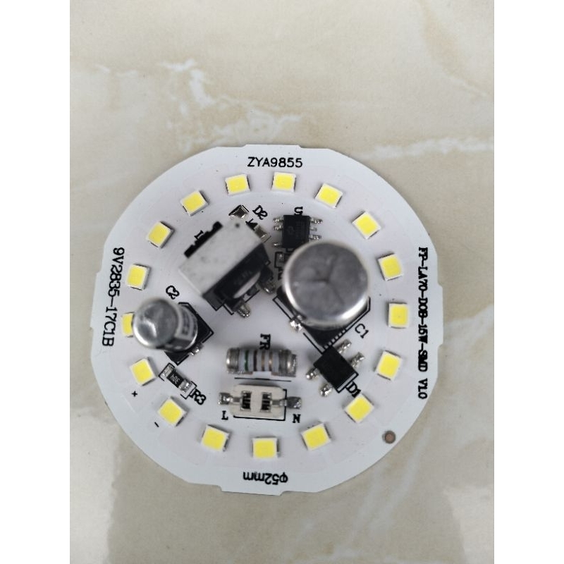 Jual mesin lampu LED AC tipe travo 15w nyala putih terang | Shopee ...