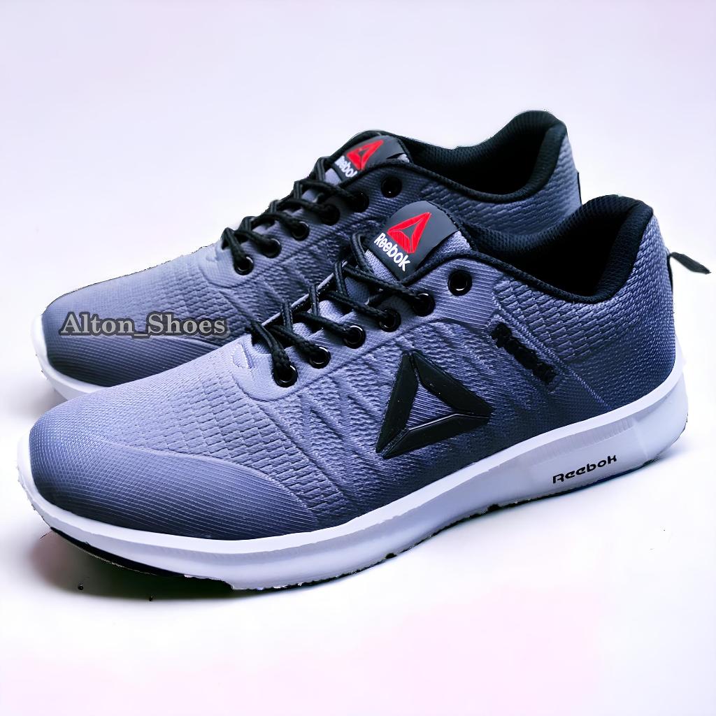 Jual Sepatu Olahraga Sneakers Running Sport Reebok Stylish Abu - Abu ...