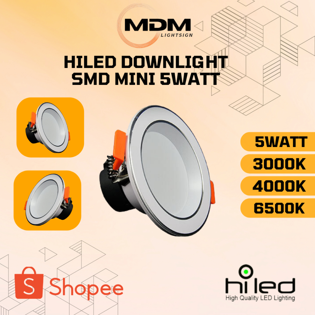 Jual Lampu downlight LED HILED Mini SMD 5W | Shopee Indonesia
