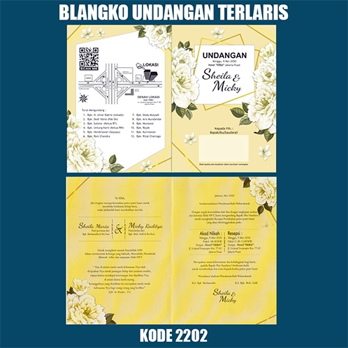 Jual BLANGKO UNDANGAN KOSONGAN KODE 2202|BLANGKO UNDANGAN NIKAH ERBA ...