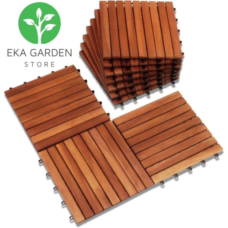 Jual Lantai Kayu Decking Tile Ubin Kayu Jati Belanda, Hiasan Lantai ...
