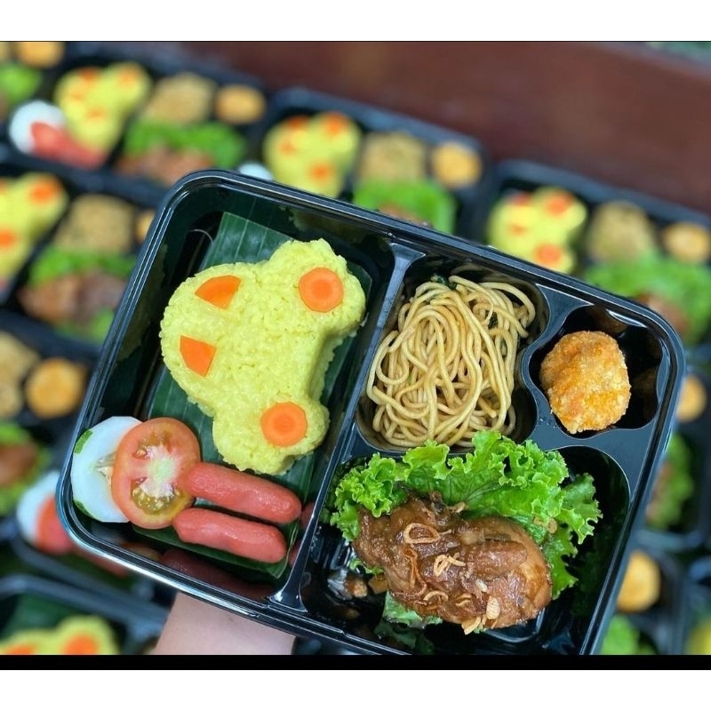 Jual Nasi Bento Kids Ayam Kecap Termurah Free Label Stiker | Shopee ...