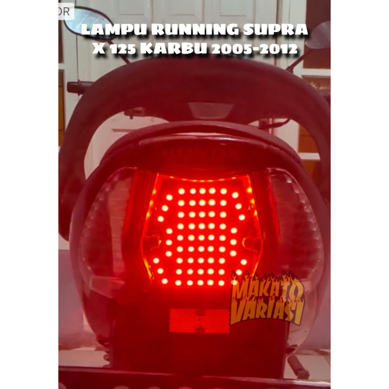 Jual Lampu Stoplamp rem belakang Running raning Supra X 125 karbu 2005 ...