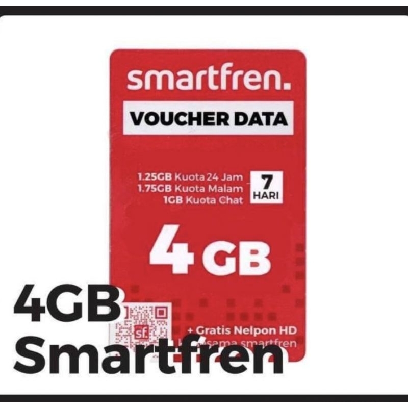 Jual Voucher Data Smartfren 4 GB 7Hari | Shopee Indonesia