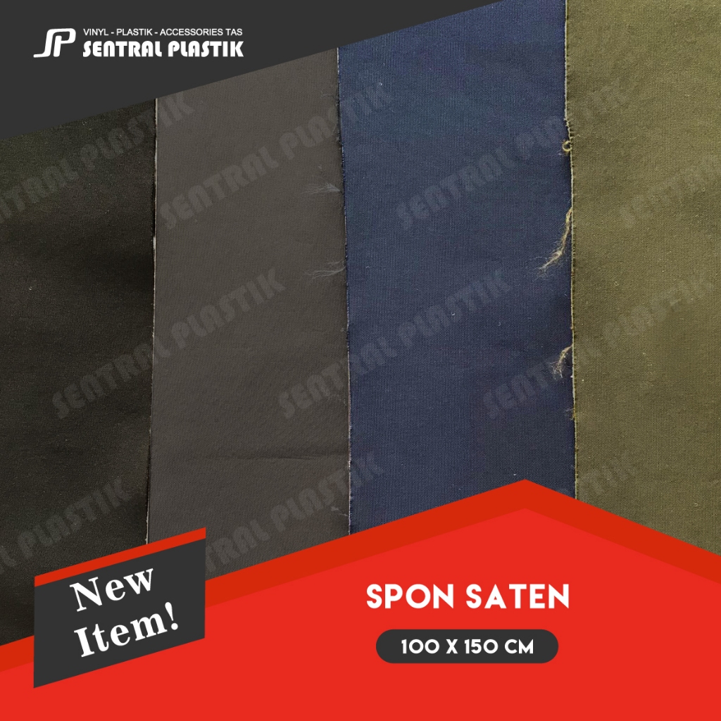 Jual bahan tas / sofa / jok SPON SATEN (harga per meter) | Shopee Indonesia