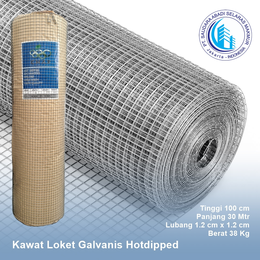 Jual Kawat Loket Patri Hotdipped 1/2 Inch (per meter) | Shopee Indonesia