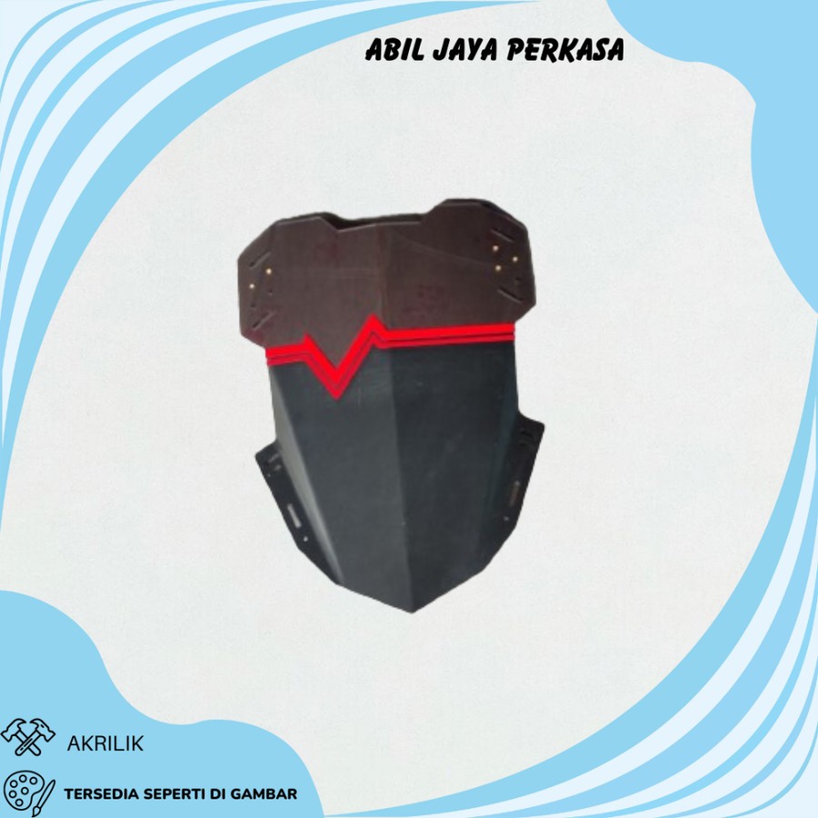 Jual VISOR 50 CM CUSTOM POLET CUSTOM WINDSHIELD 50 CM YAMAHA NEW VIXION ...