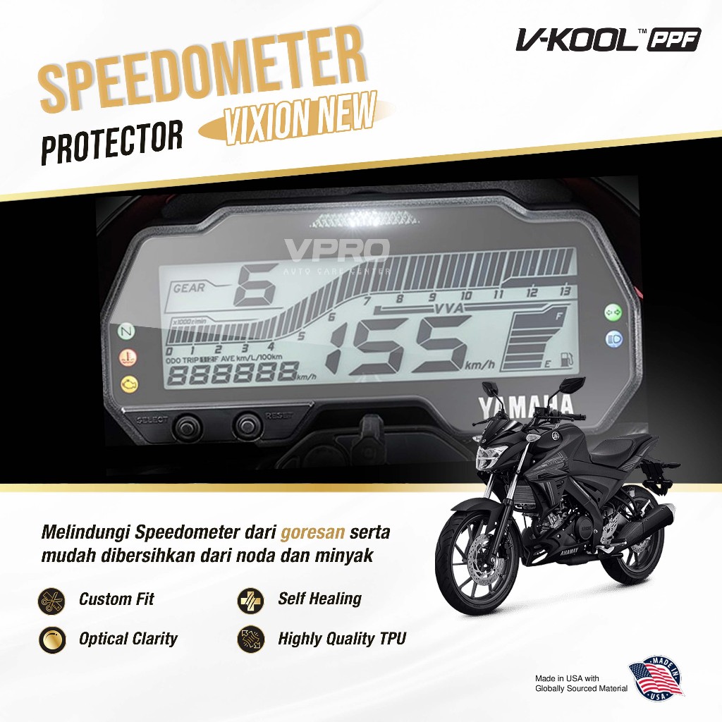Jual VKOOL PPF Speedometer Motor Yamaha Vixion | Anti Gores Motor ...