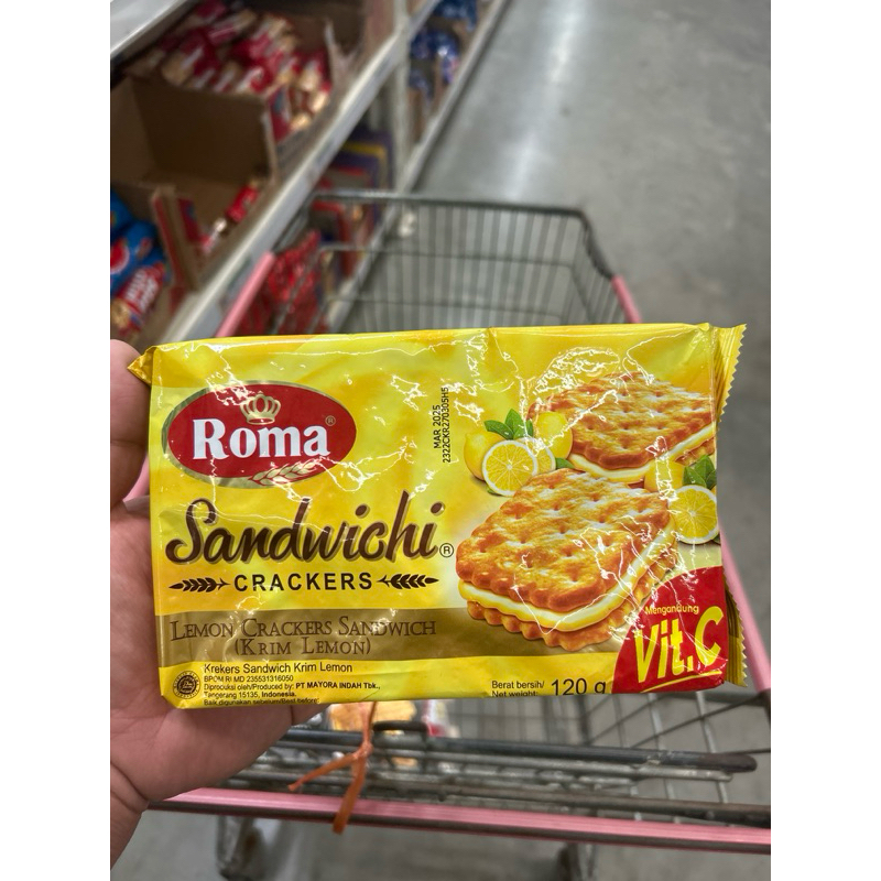 Jual Roma sandwichi crackers Lemon 120gram | Shopee Indonesia