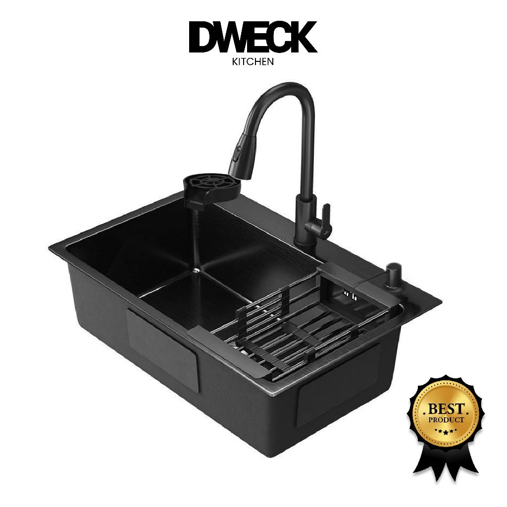 Jual DWECK- Kitchen Sink Stainless Steel 304 Black Small | Shopee Indonesia