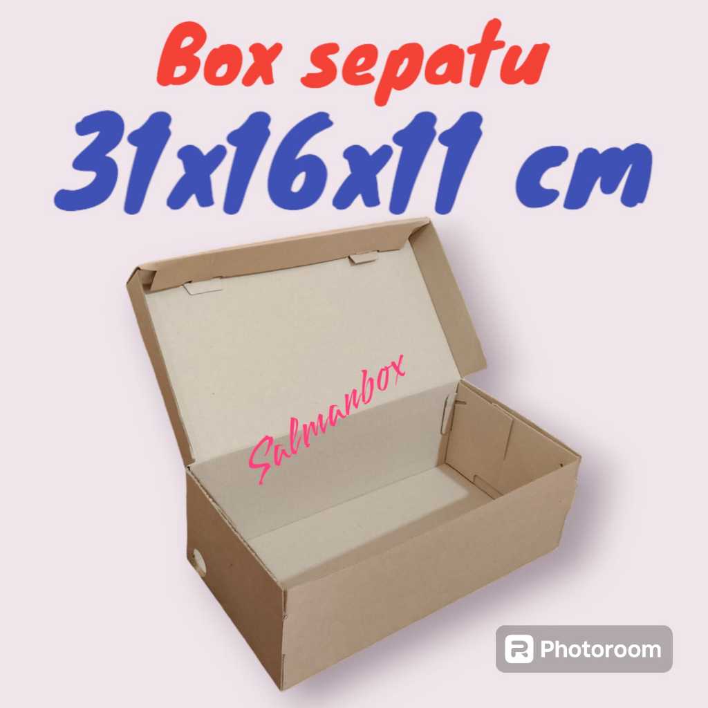 Jual BOX SEPATU/DUS SEPATU/KARDUS SEPATU/KOTAK SEPATU SIZE 31x16x11 cm ...
