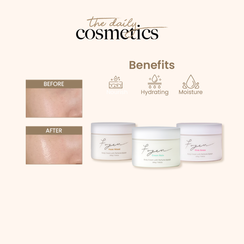 Jual FOGEN Body Cream with Perfum Splash (3 Variants) - The Daily ...