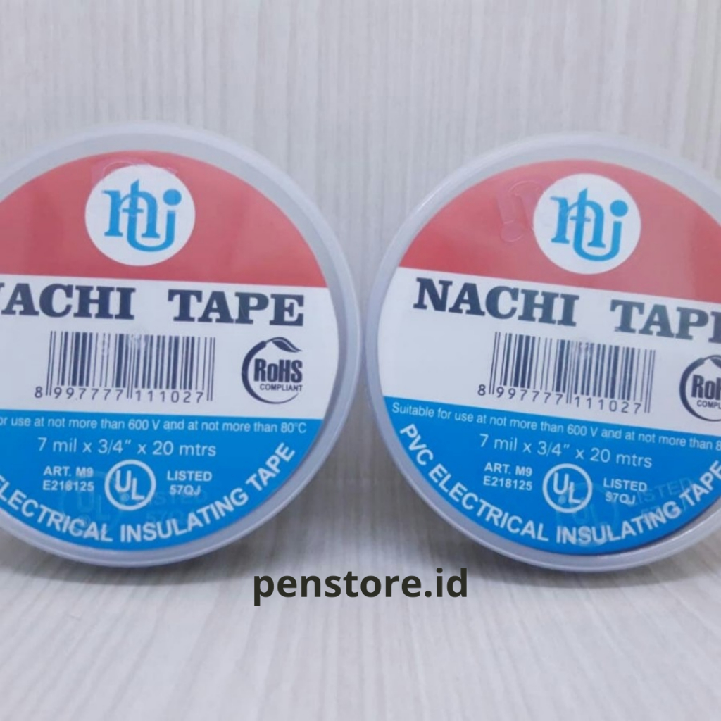 Jual Isolasi Listrik Nachi Tape Original / PVC Electrical Insulating ...