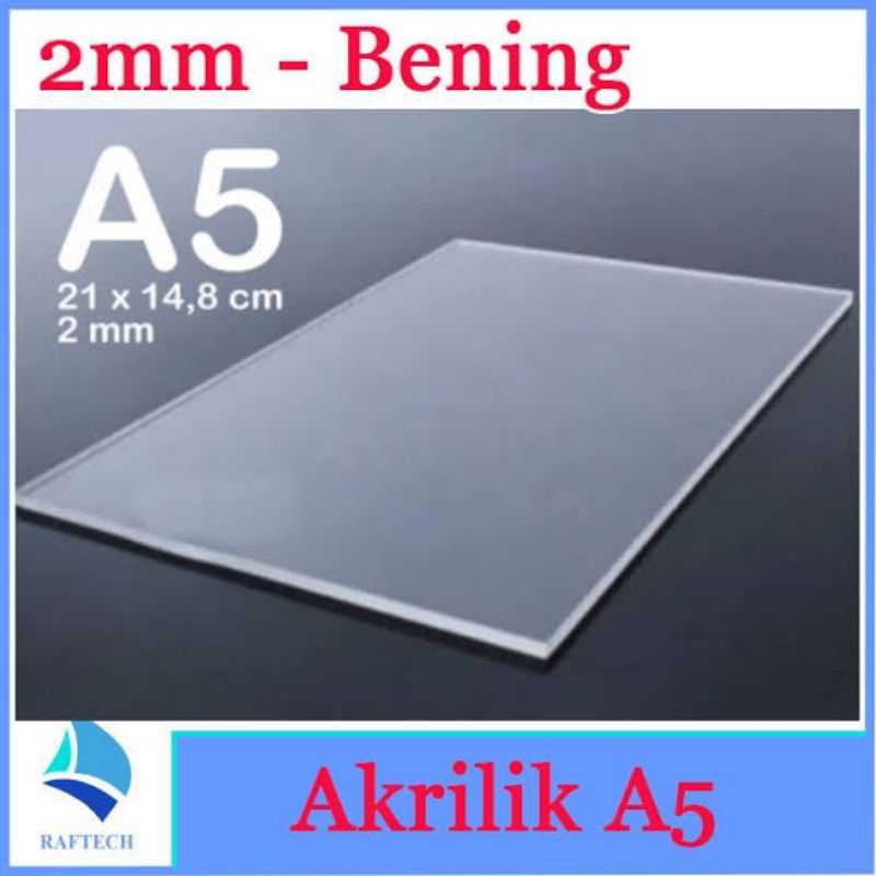 Jual AKRILIK LEMBARAN A5 2MM/ACRYLIC LEMBARAN BENING/ AKRILIK KUBAH ...