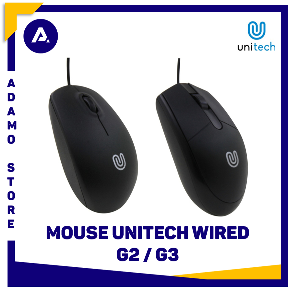 Jual Mouse Unitech G2 G3 USB Wired Mouse Kabel Optical 1000 DPI ...