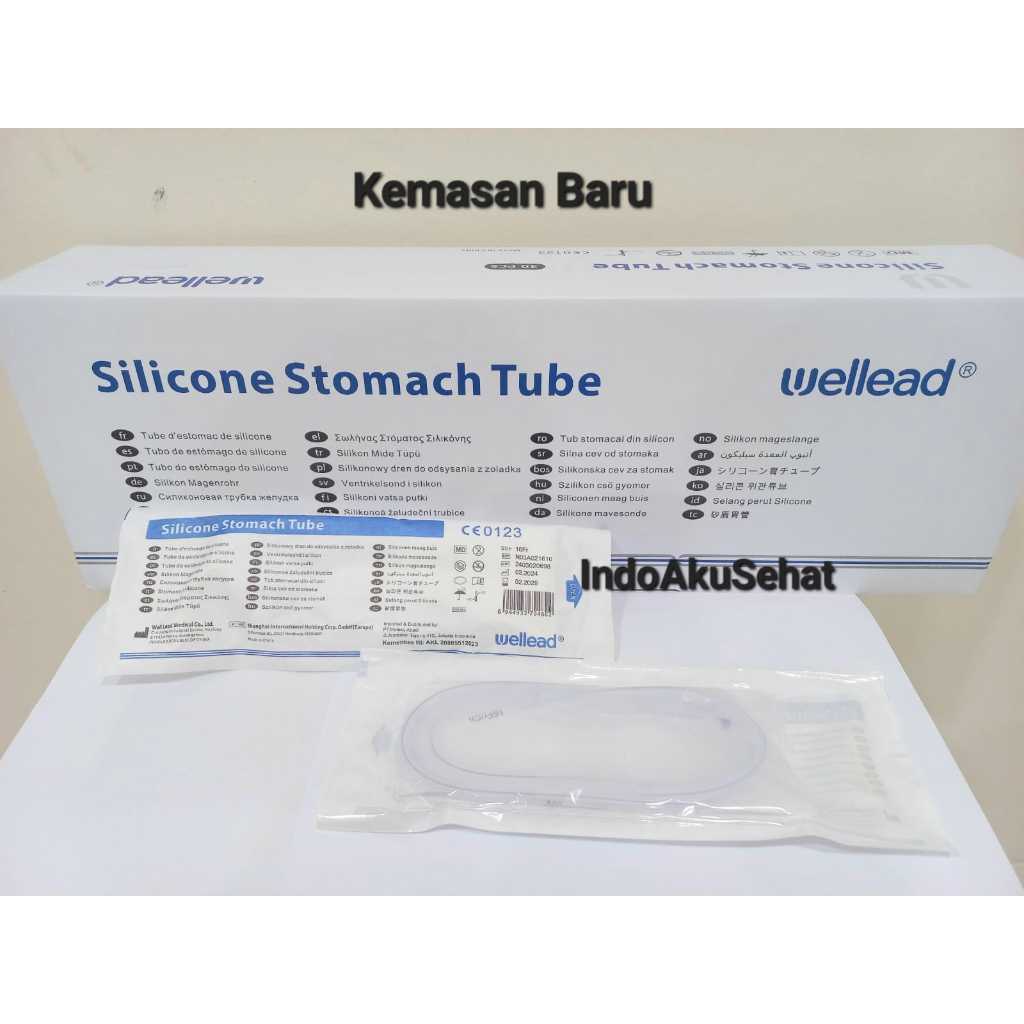 Jual NGT SILICONE WELL LEAD NO.16 STOMACH TUBE SELANG MAKAN SILICONE ...