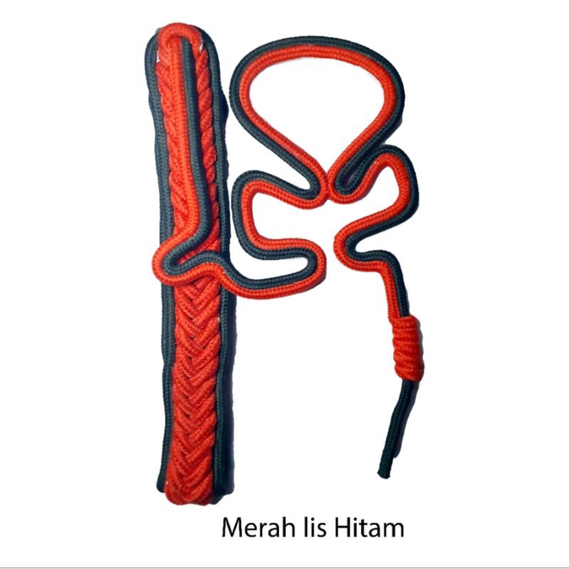 Jual Tali komando tali kur pramuka merah lis hitam | Shopee Indonesia