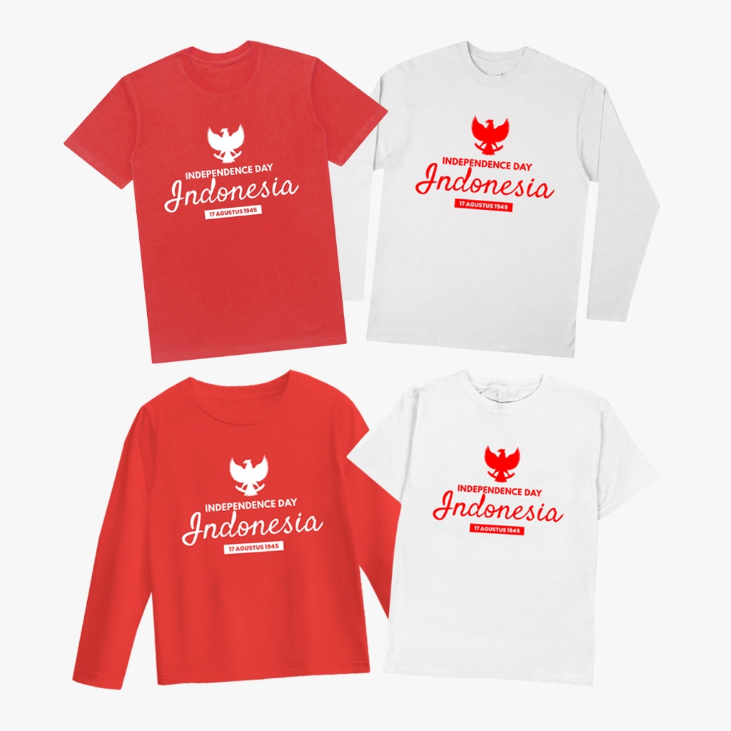 Jual Kaos Couple Agustusan / Kaos Couple Family HUT RI / Kaos Seragam Kembaran Keluarga HUT RI ...