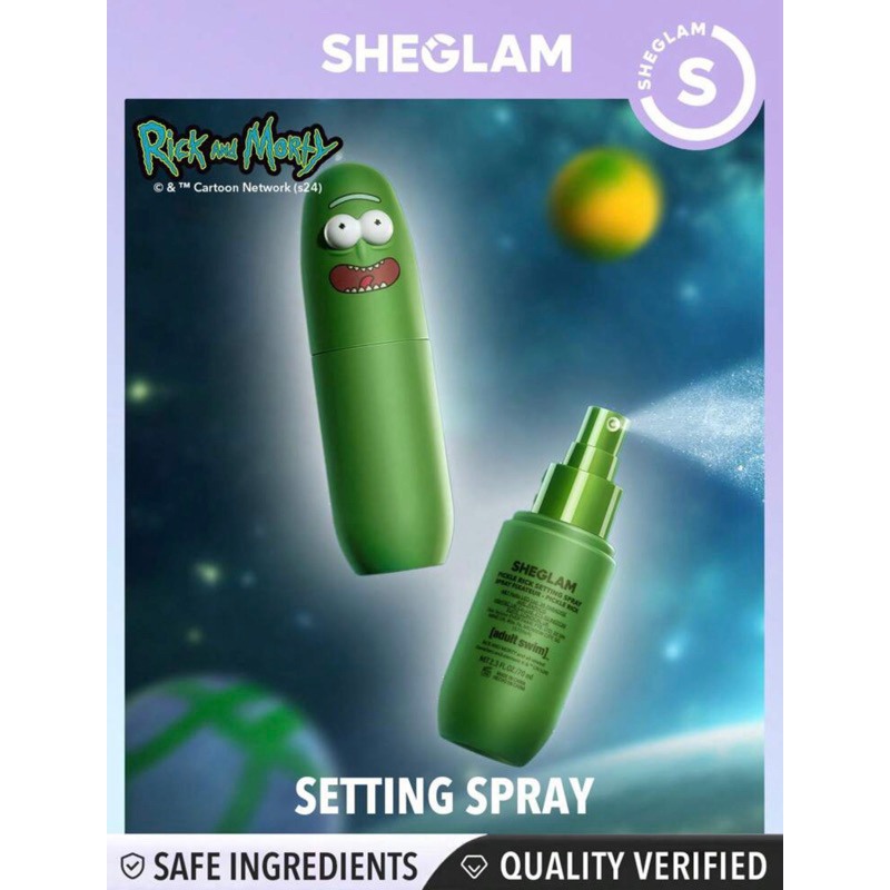 Jual Rick and Morty X SHEGLAM Pickle Rick Setting Spray | Shopee Indonesia
