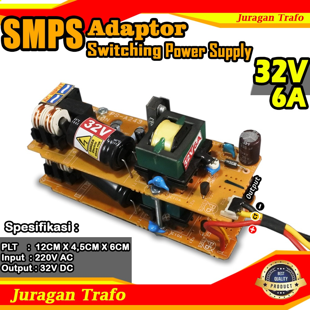Jual SMPS Adaptor Power Supply 32V 6A CT dan NON CT Kapasitas Besar ... Jual SMPS Adaptor Power Supply 32V 6A CT dan NON CT Kapasitas Besar ...